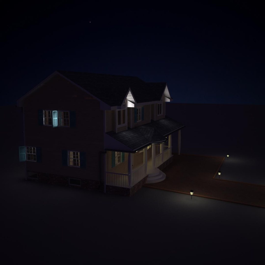 Night Scene 3d Model