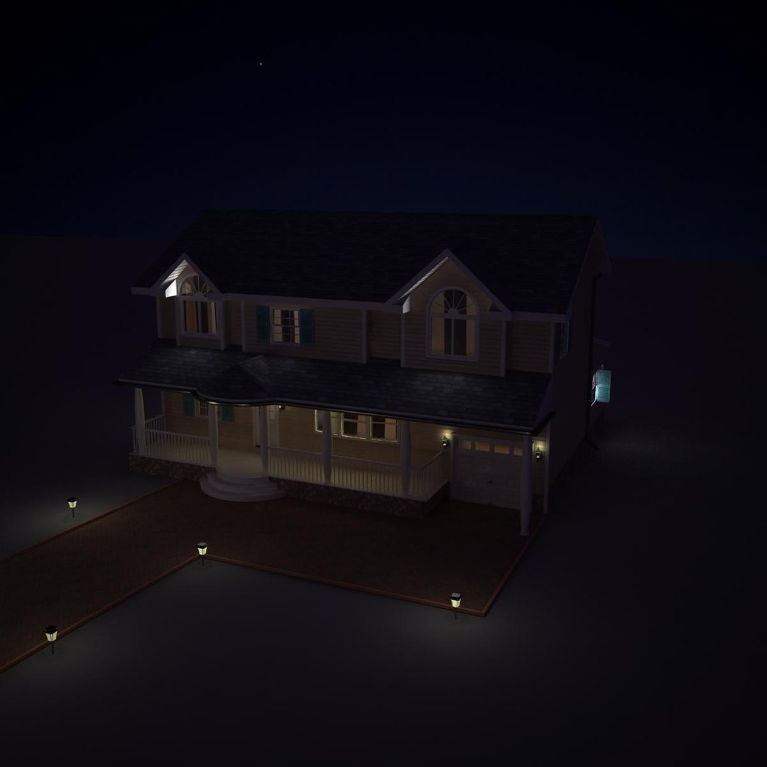 Night Scene 3d Model