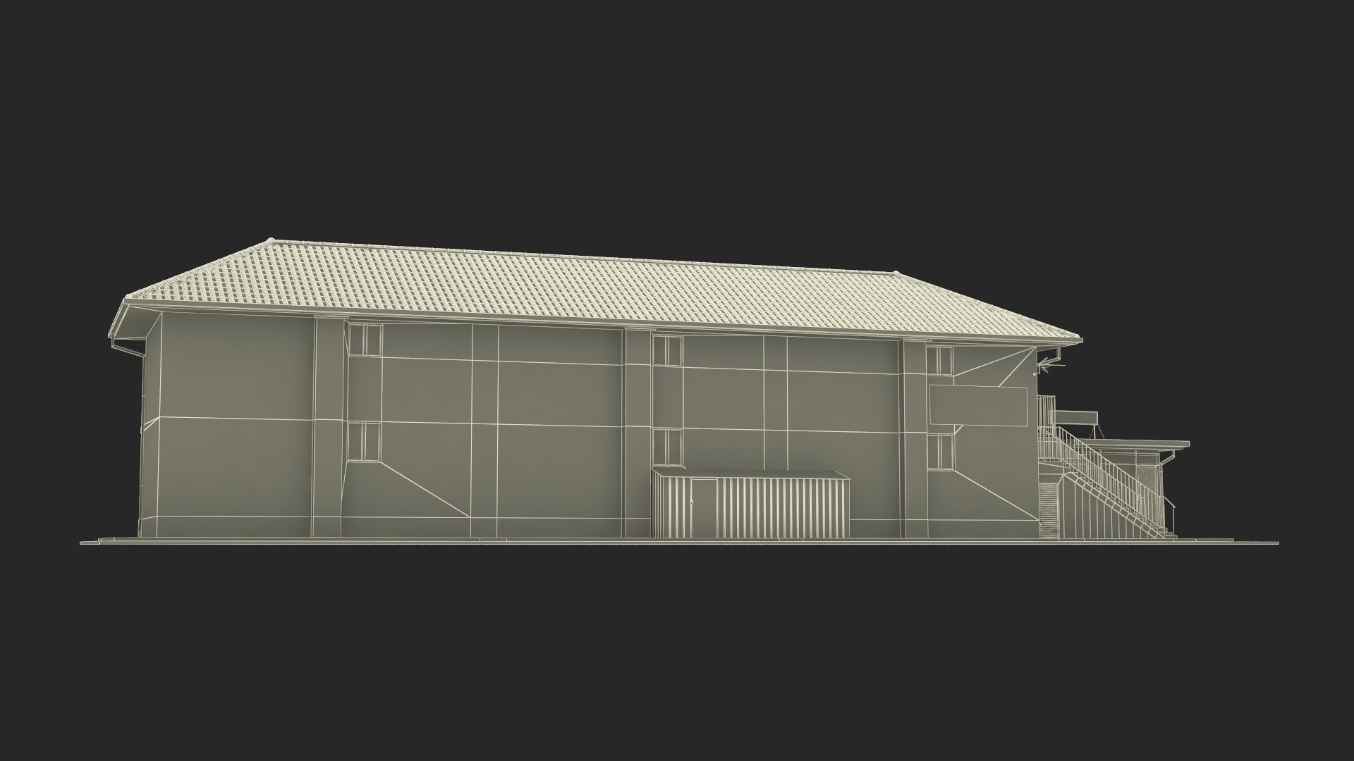 Two Story Motel 3D Model - TurboSquid 2278804