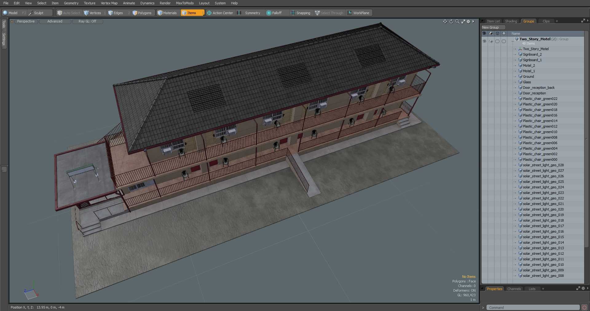 Two Story Motel 3D Model - TurboSquid 2278804
