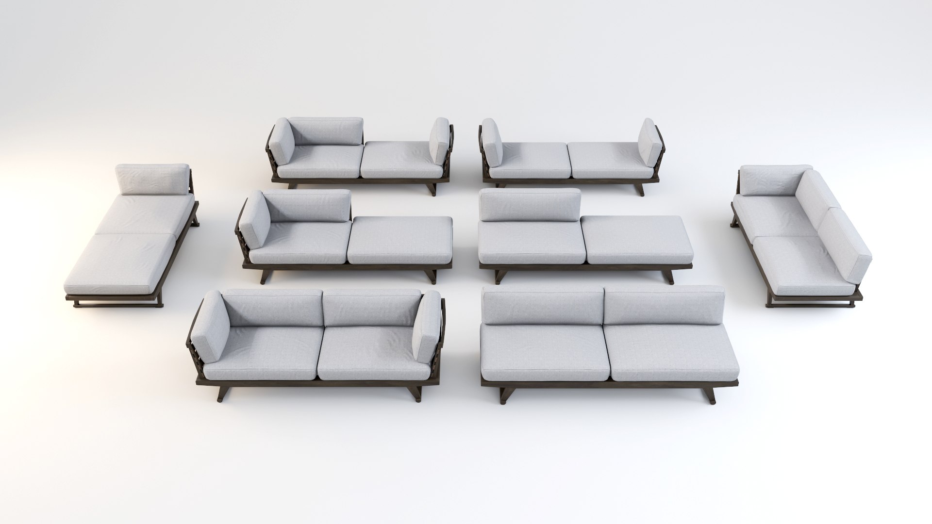 3D sofa set - TurboSquid 1643724