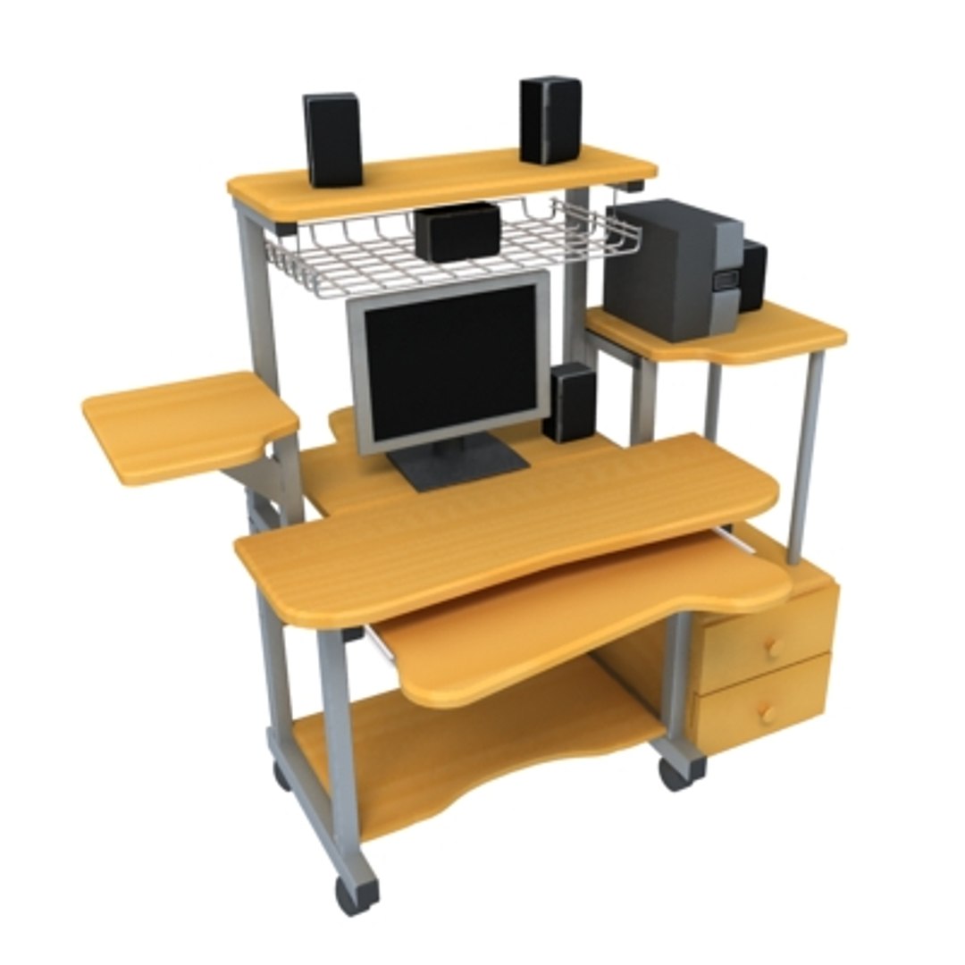 3d computer table model