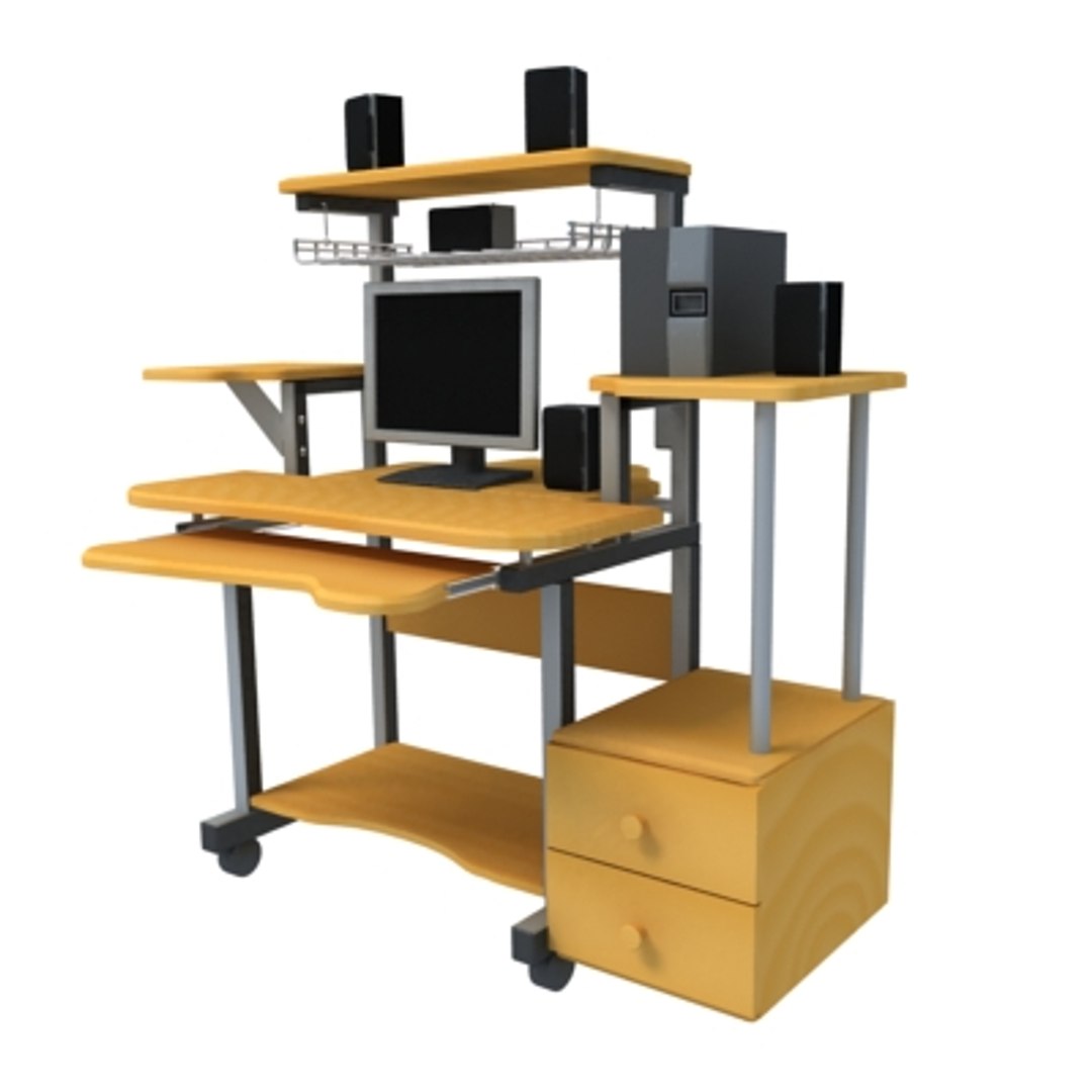 3d computer table model