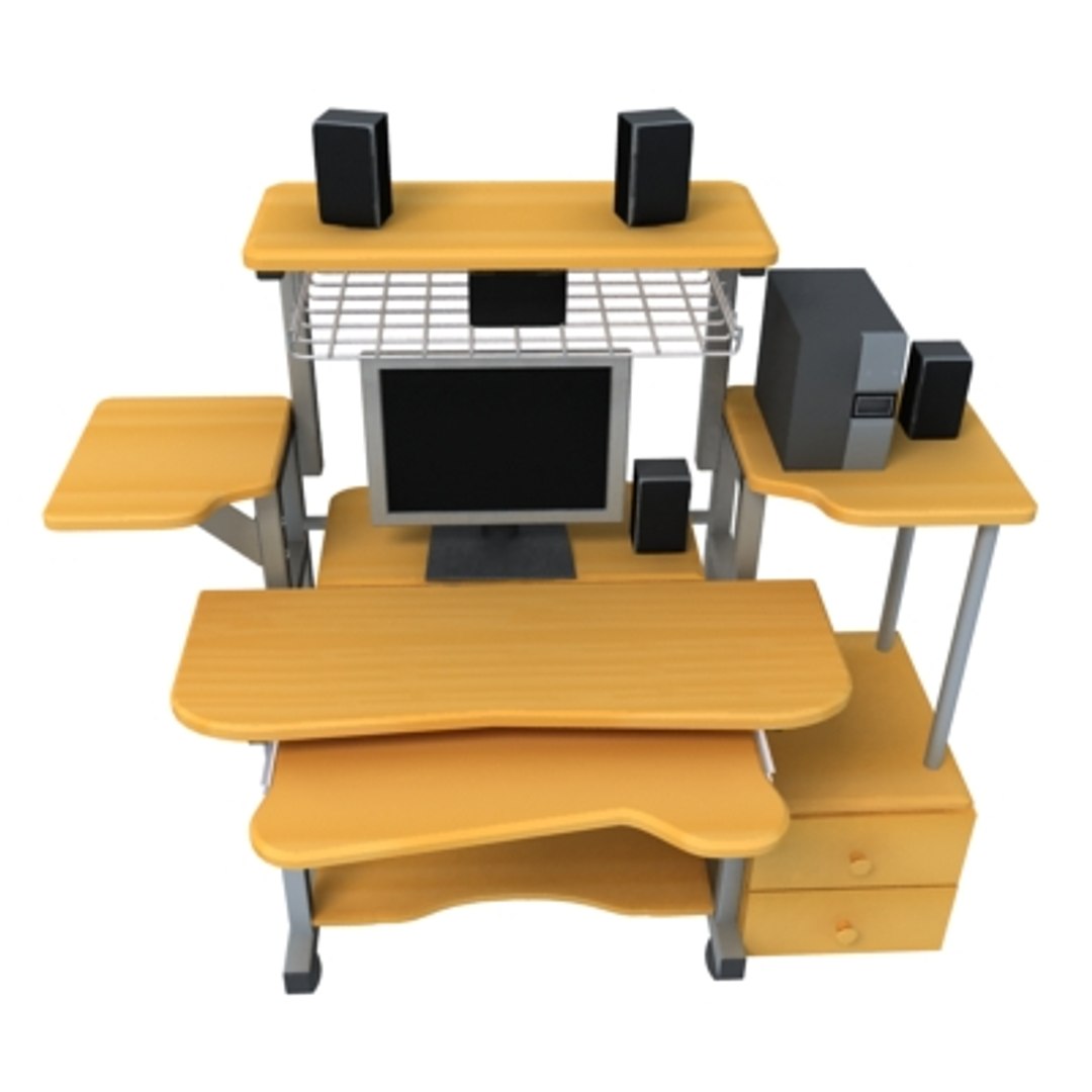 3d computer table model