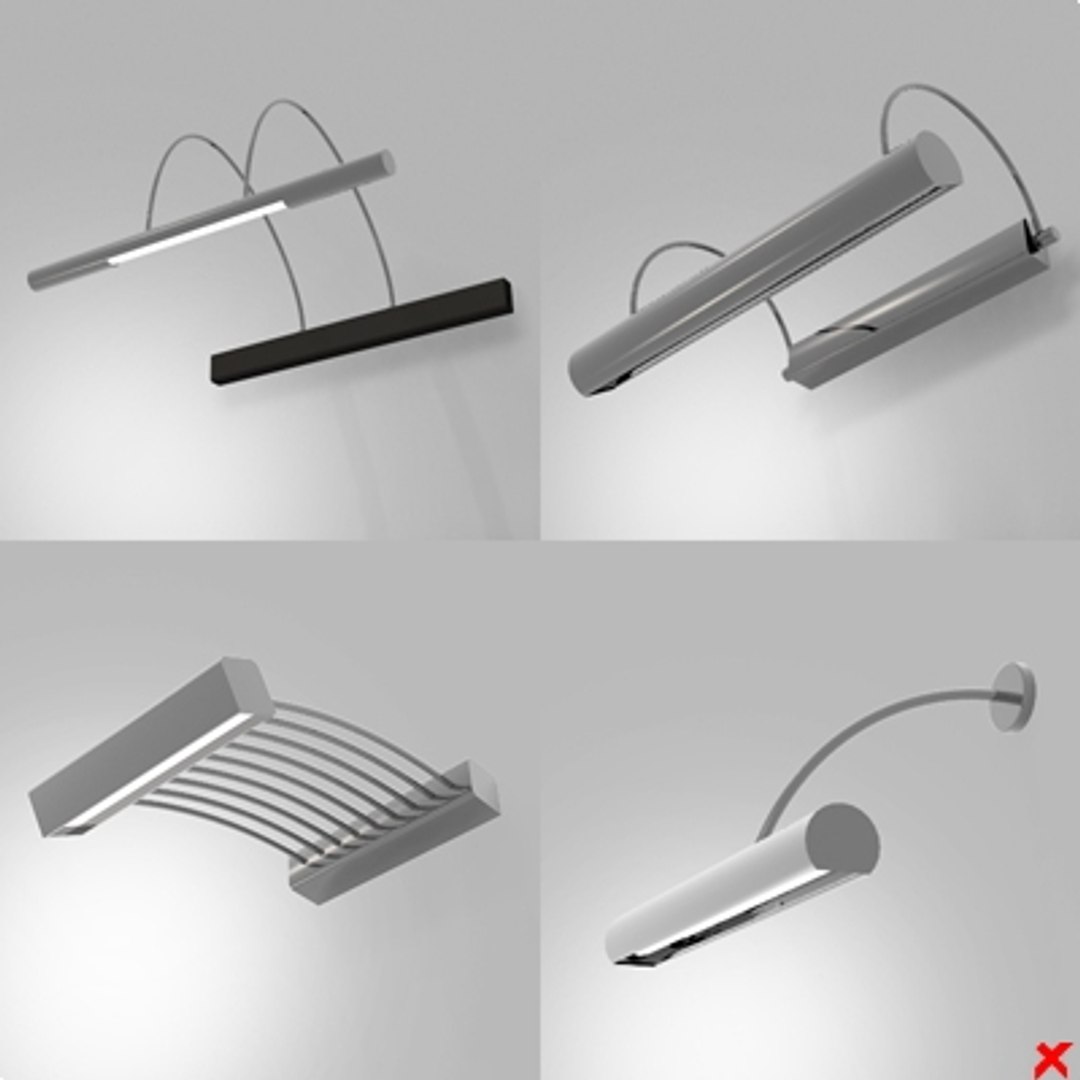 3d model of wall lamp