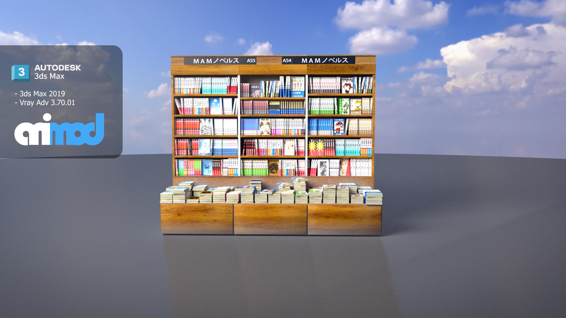BookShelf0001 3D Model - TurboSquid 2269646