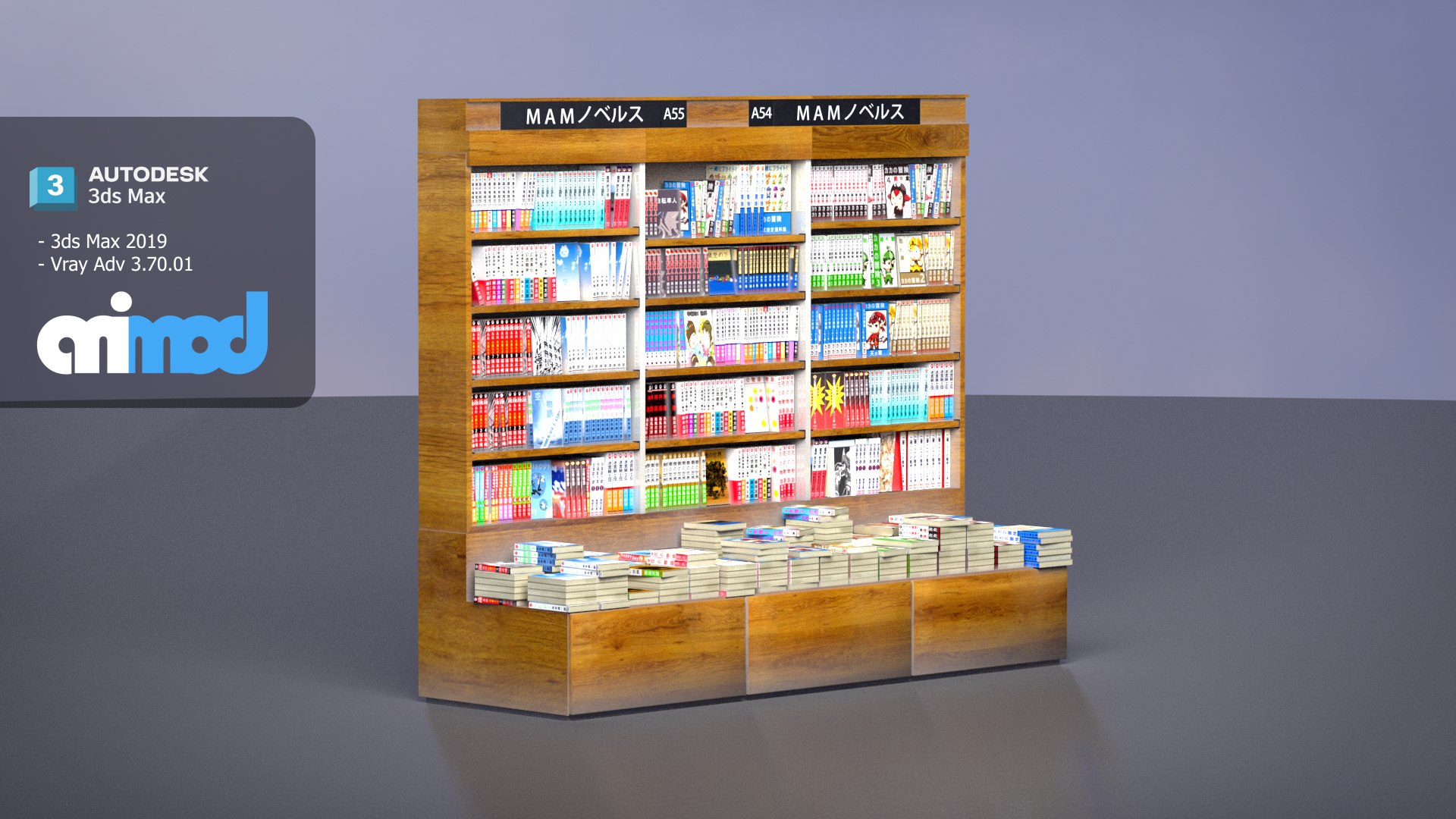 BookShelf0001 3D Model - TurboSquid 2269646