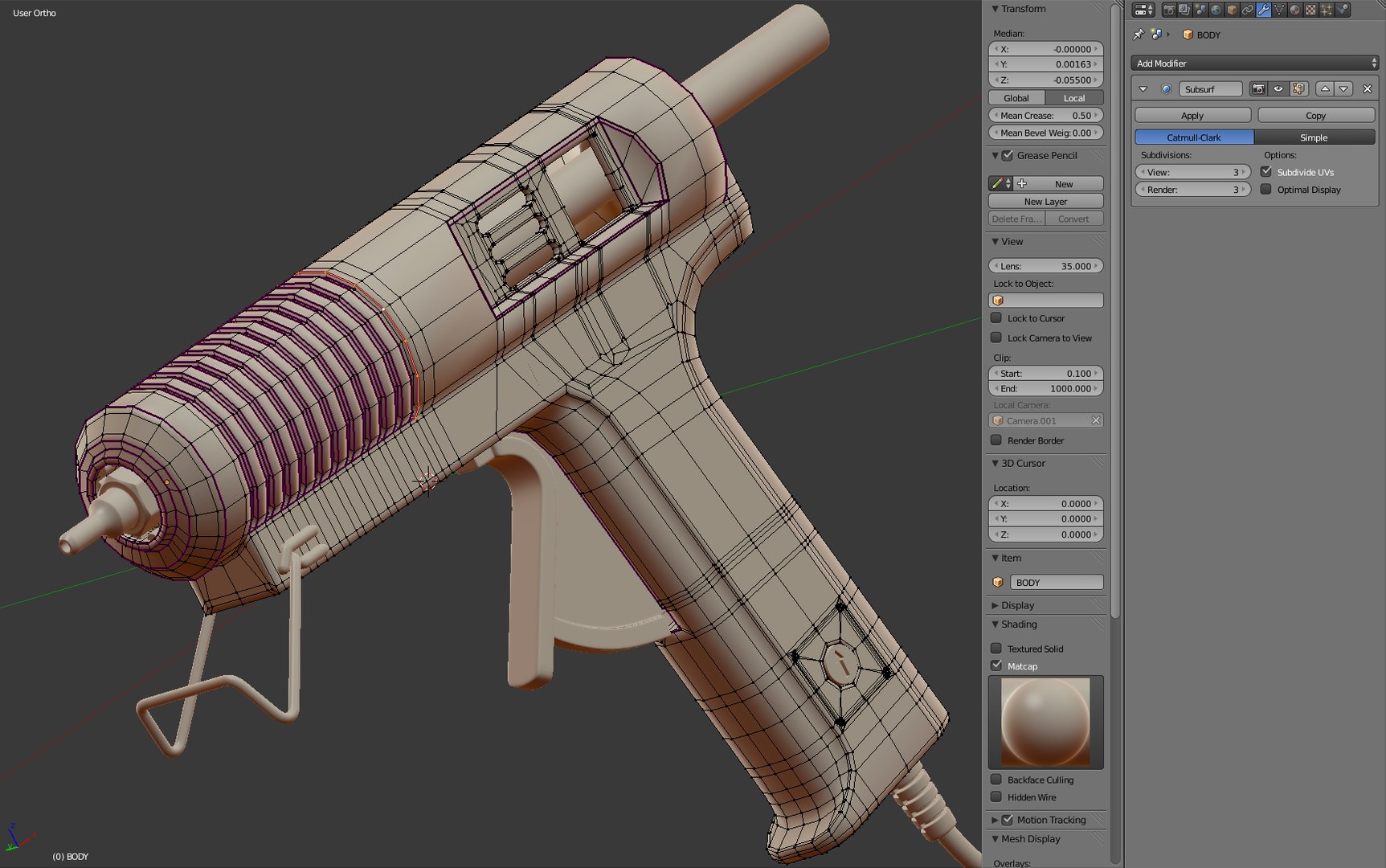 3D Glue Gun - TurboSquid 1384998