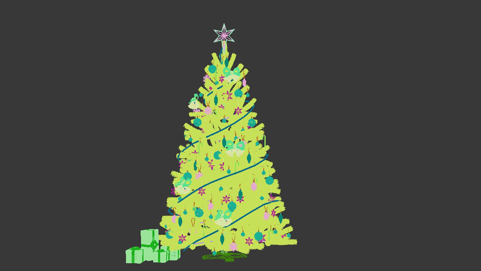3D SALE Collection Christmas tree set 14 Bonuses - TurboSquid 1994581