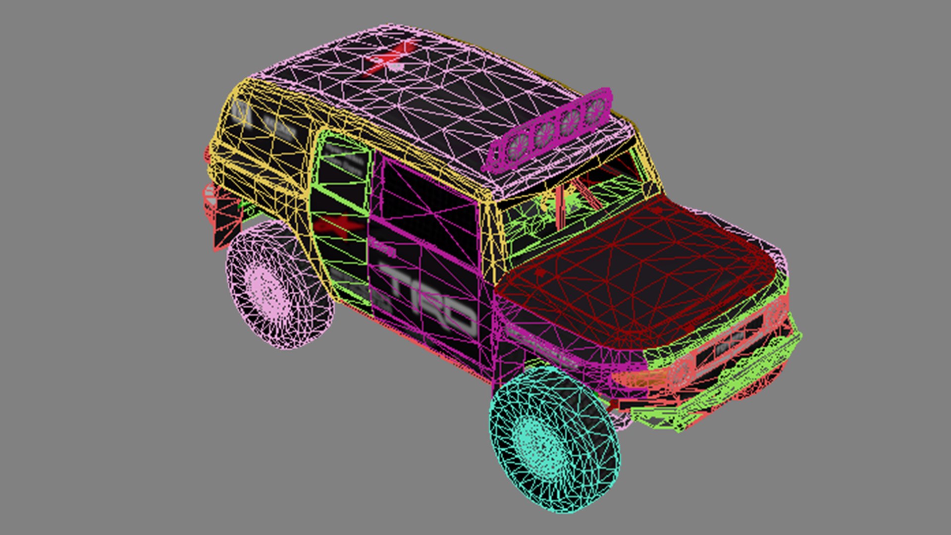 3D Offroad-005 Millenworks 4x4 Offroad Car-3D Low Poly-Game Ready Model ...