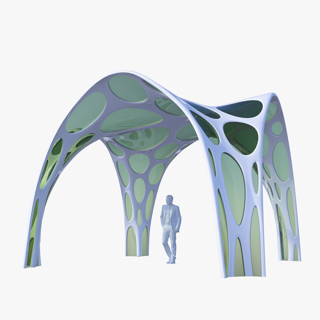 Parametric pergola stand 3D model - TurboSquid 2055126