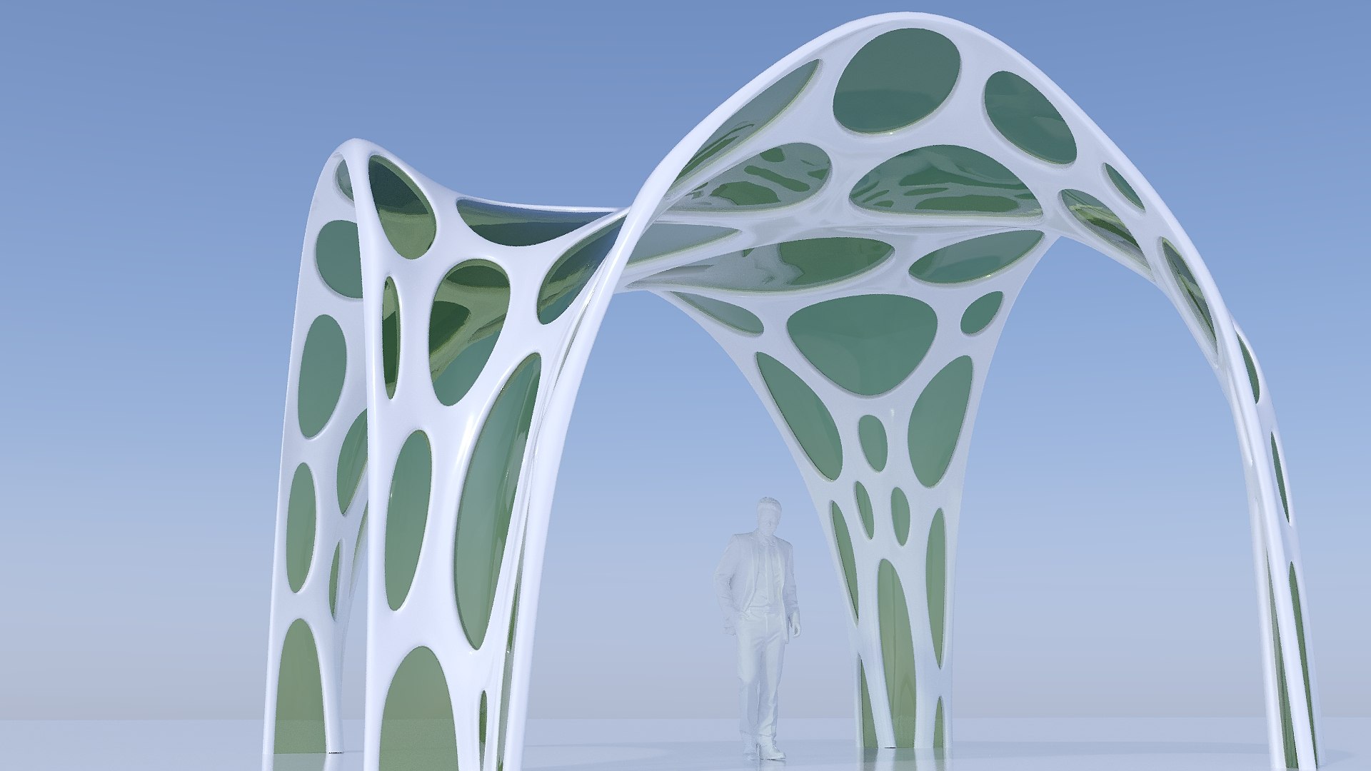 Parametric Pergola Stand 3D Model - TurboSquid 2055126