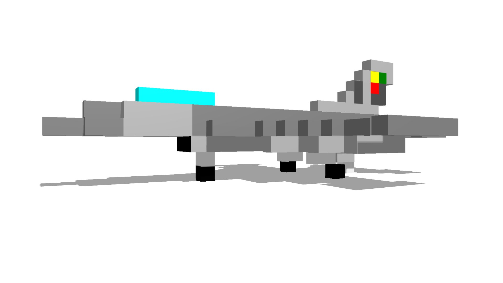 3D F16 Falcon - Pixelated - TurboSquid 1896836