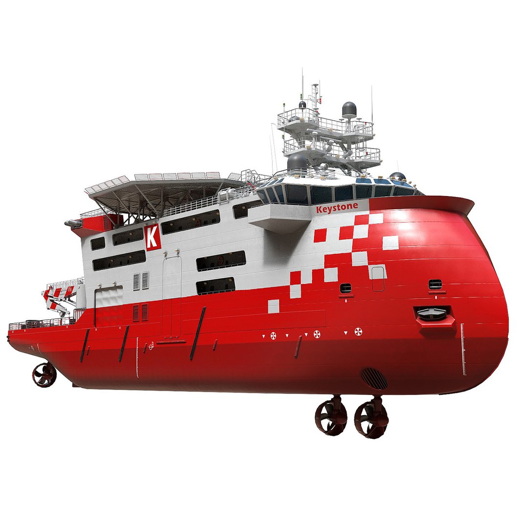 Offshore Construction Vessels OCV 3D model - TurboSquid 2147975