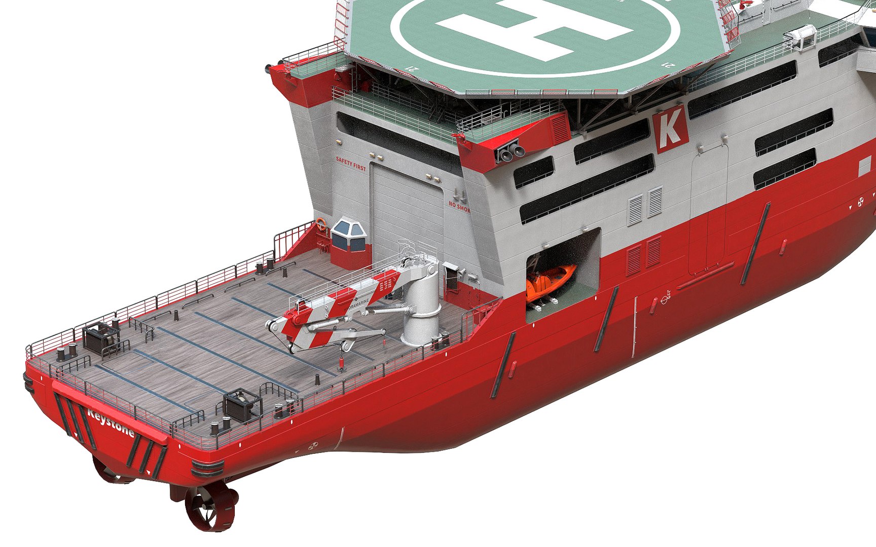 Offshore Construction Vessels OCV 3D model - TurboSquid 2147975