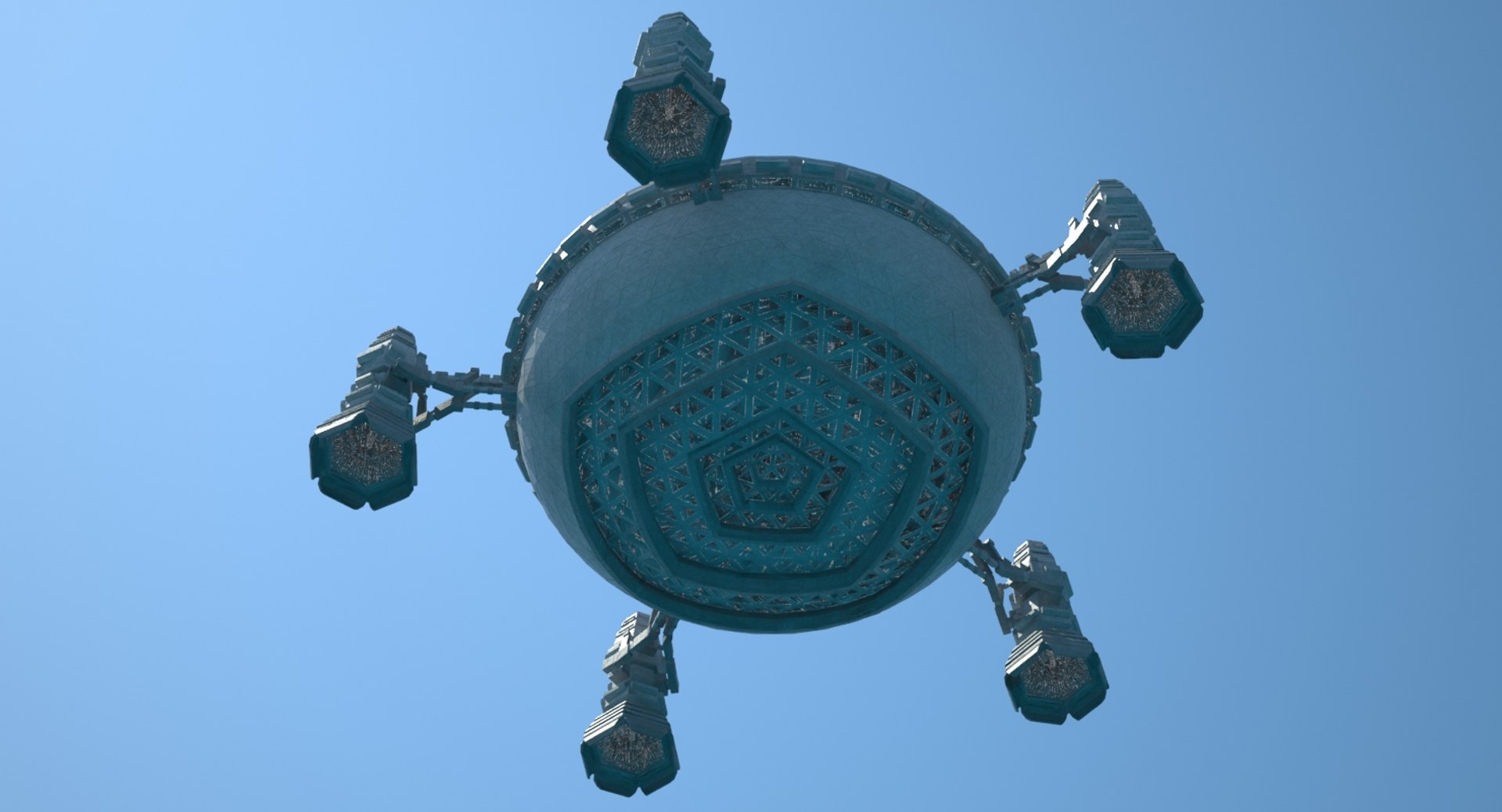 3D Ocean Flying City Model - TurboSquid 1199817