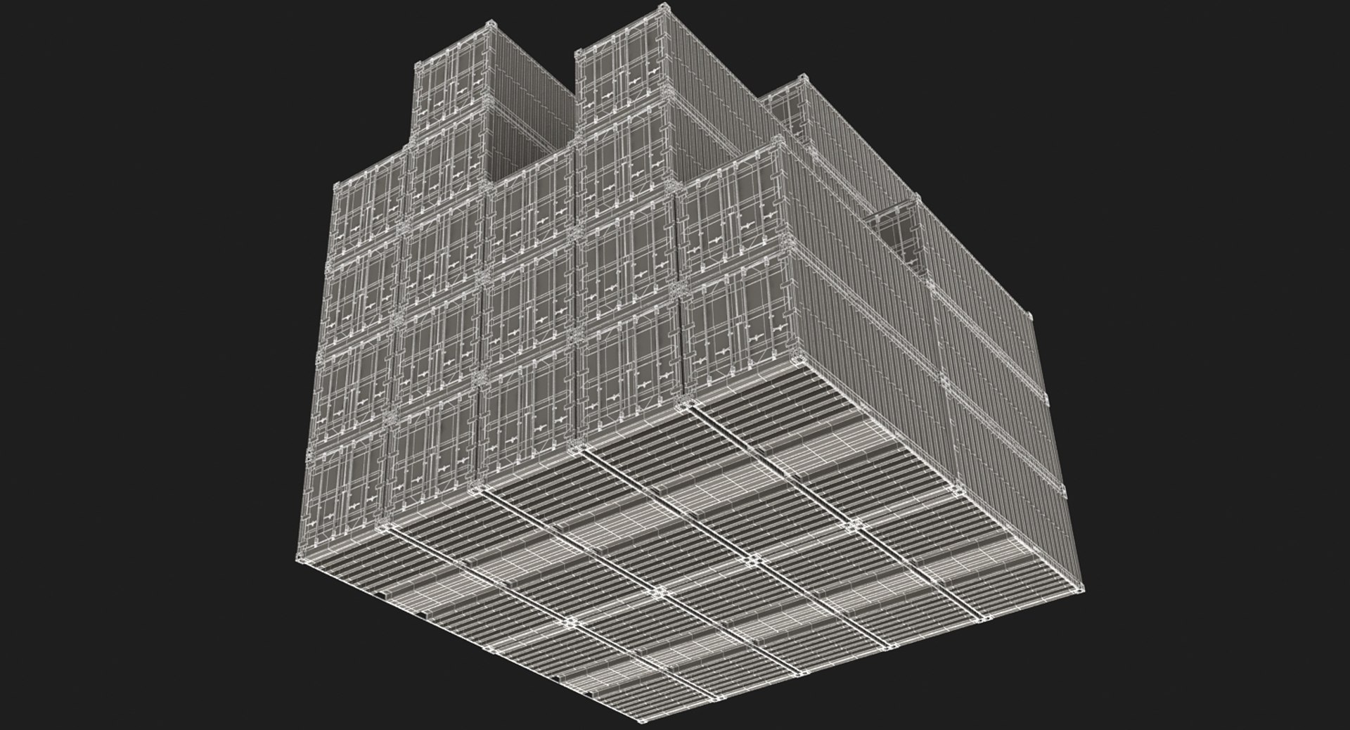 Container Pile 3D - TurboSquid 1294899