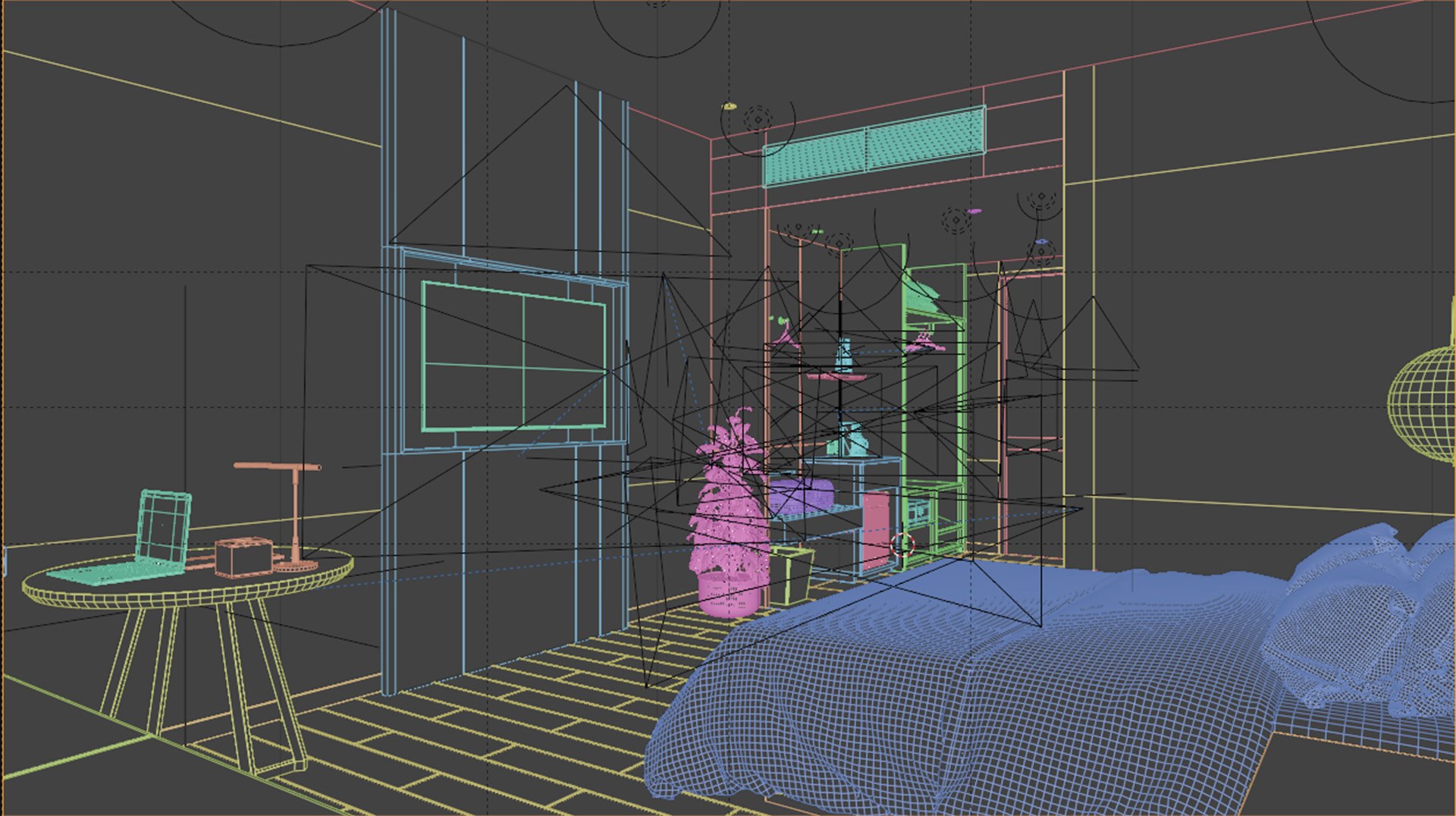 Hotel Bedroom Scene Blender-Fbx-Obj 3D Model - TurboSquid 2375714