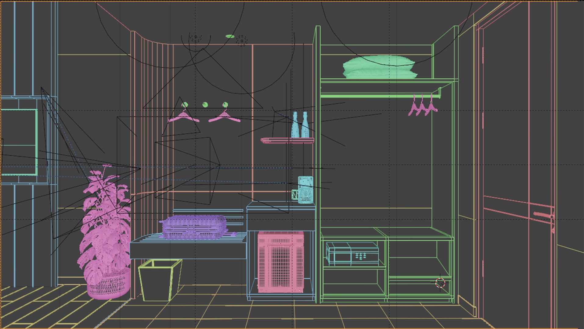 Hotel Bedroom Scene Blender-Fbx-Obj 3D Model - TurboSquid 2375714