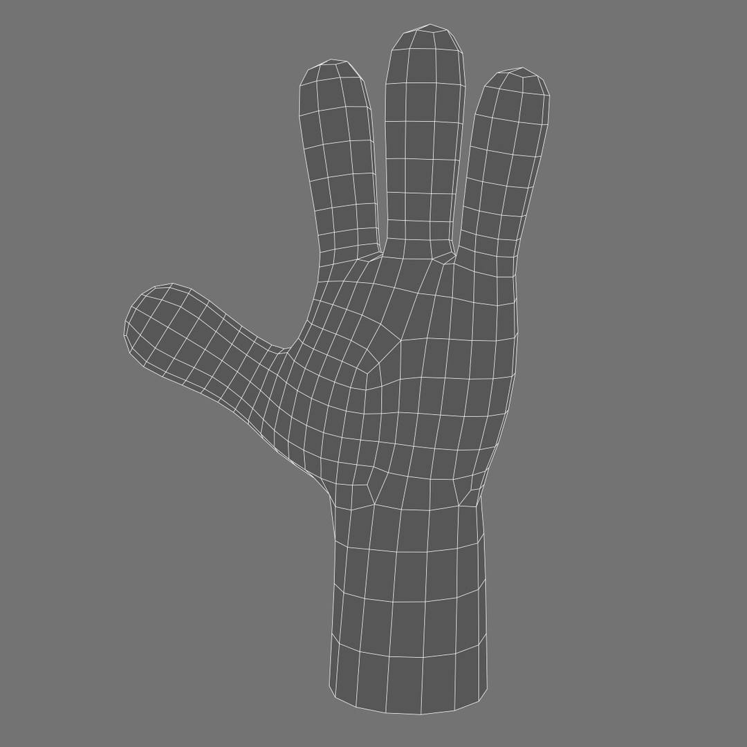 C4d Cartoon Hand No:5