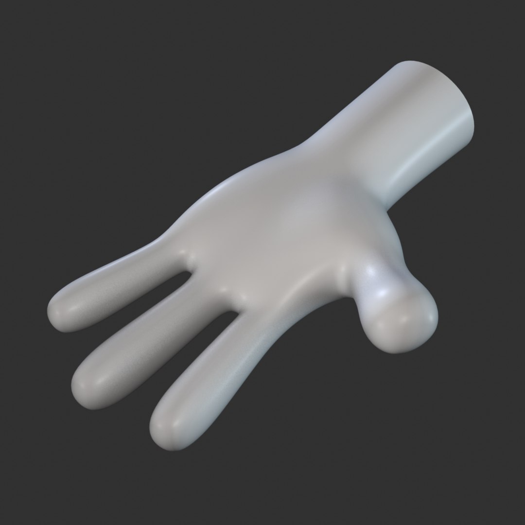 C4d Cartoon Hand No:5