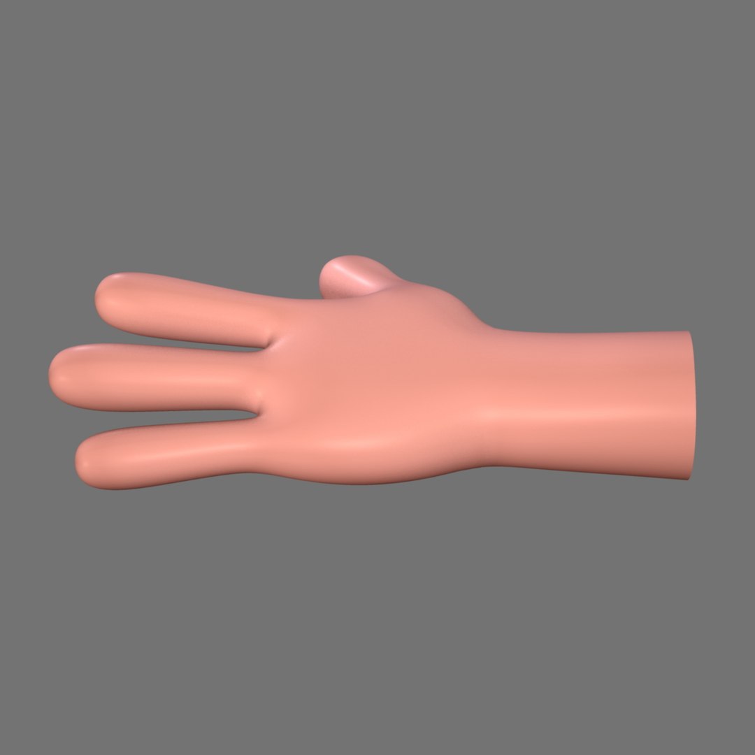 c4d cartoon hand no:5