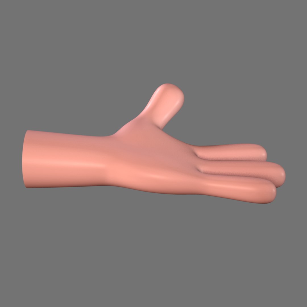 C4d Cartoon Hand No:5