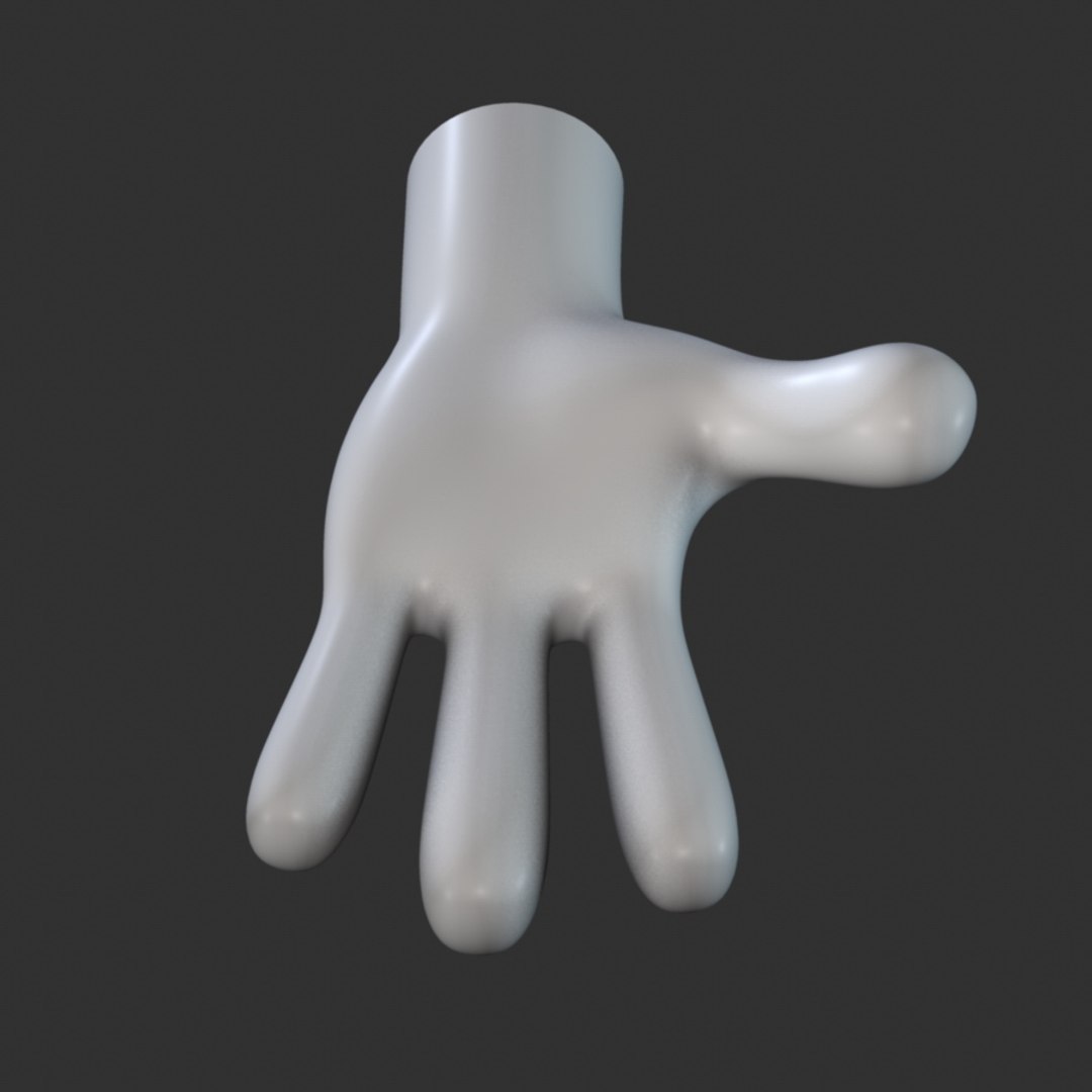 c4d cartoon hand no:5
