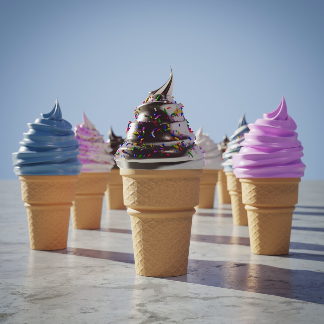 Realstic Ice Cream Sprinkles Model - TurboSquid 2334731