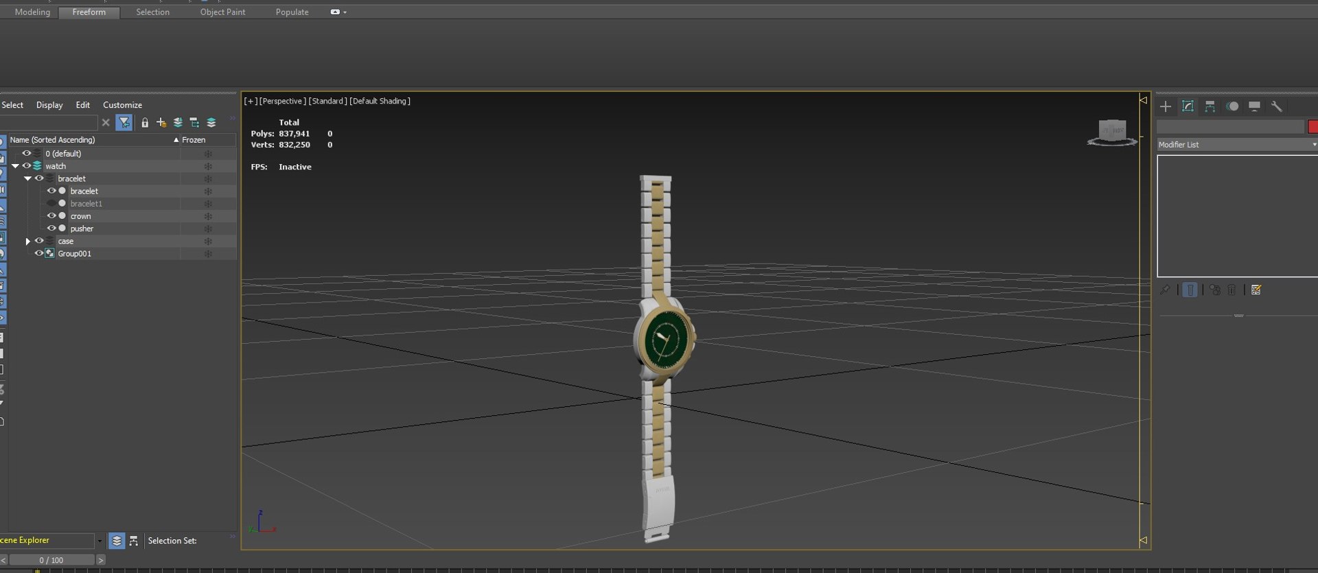 Analog Watch 3D Model - TurboSquid 2436744