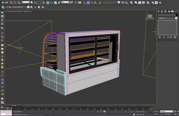3d bakery case model