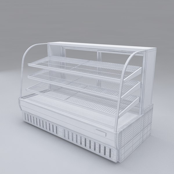 3d bakery case model