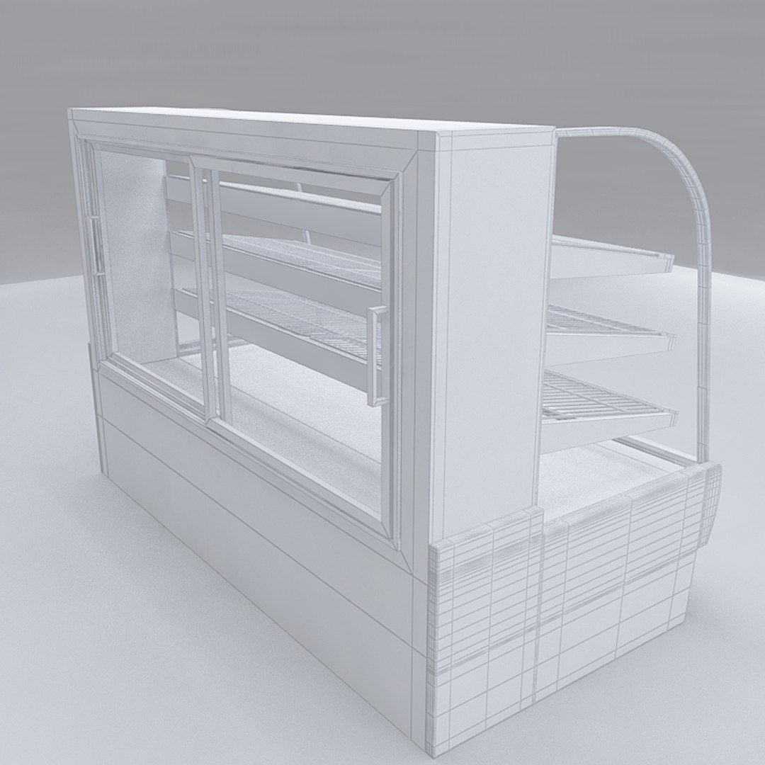 3d Bakery Case Model