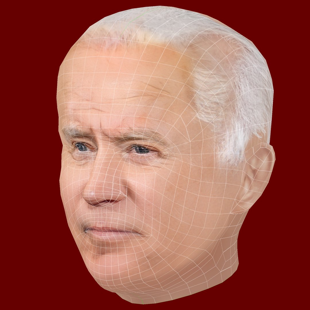 3D Model Low Poly Head Of The President - Joe Biden - TurboSquid 2206365