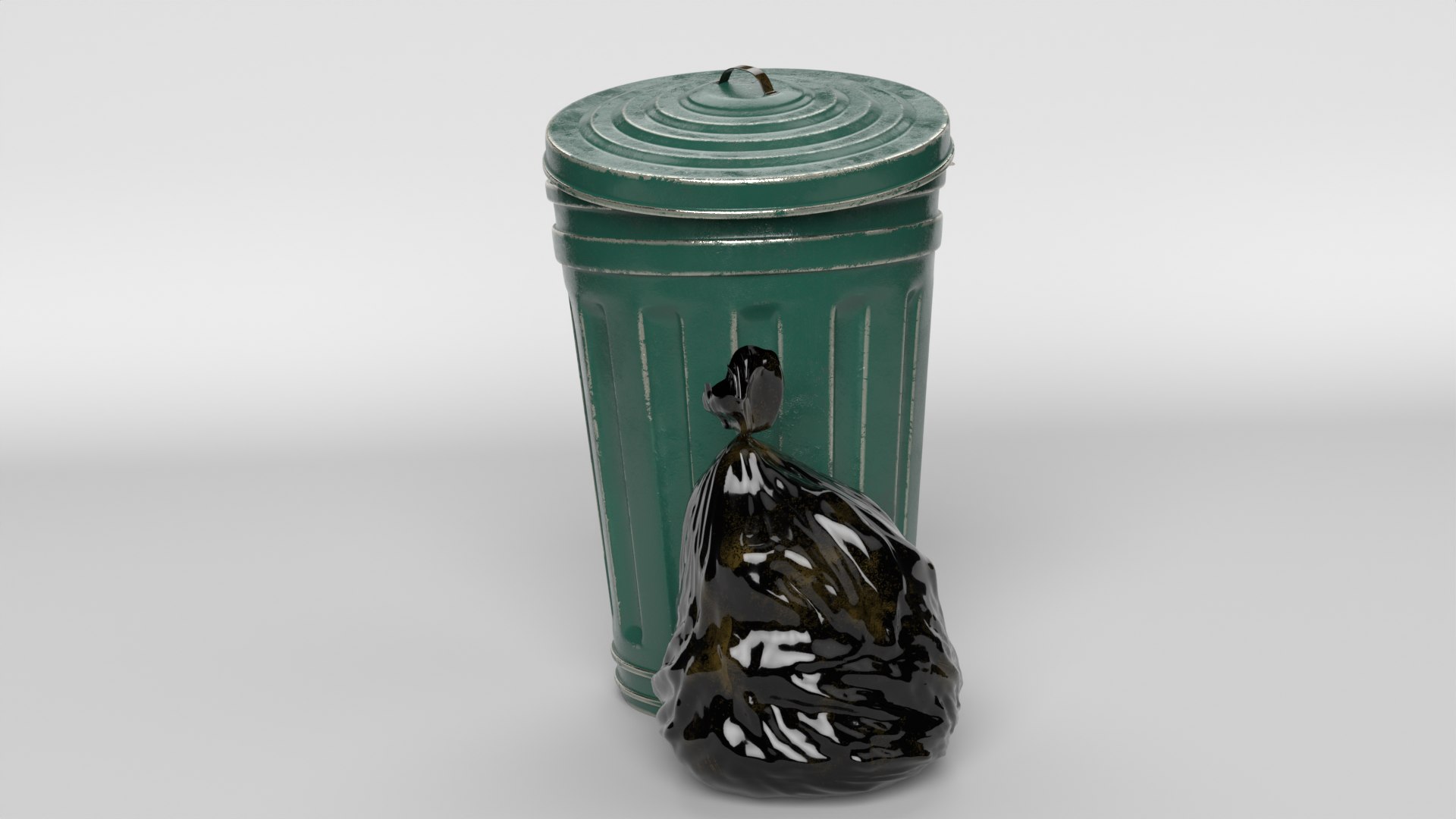 3D Trash Can Full Model - TurboSquid 2152454