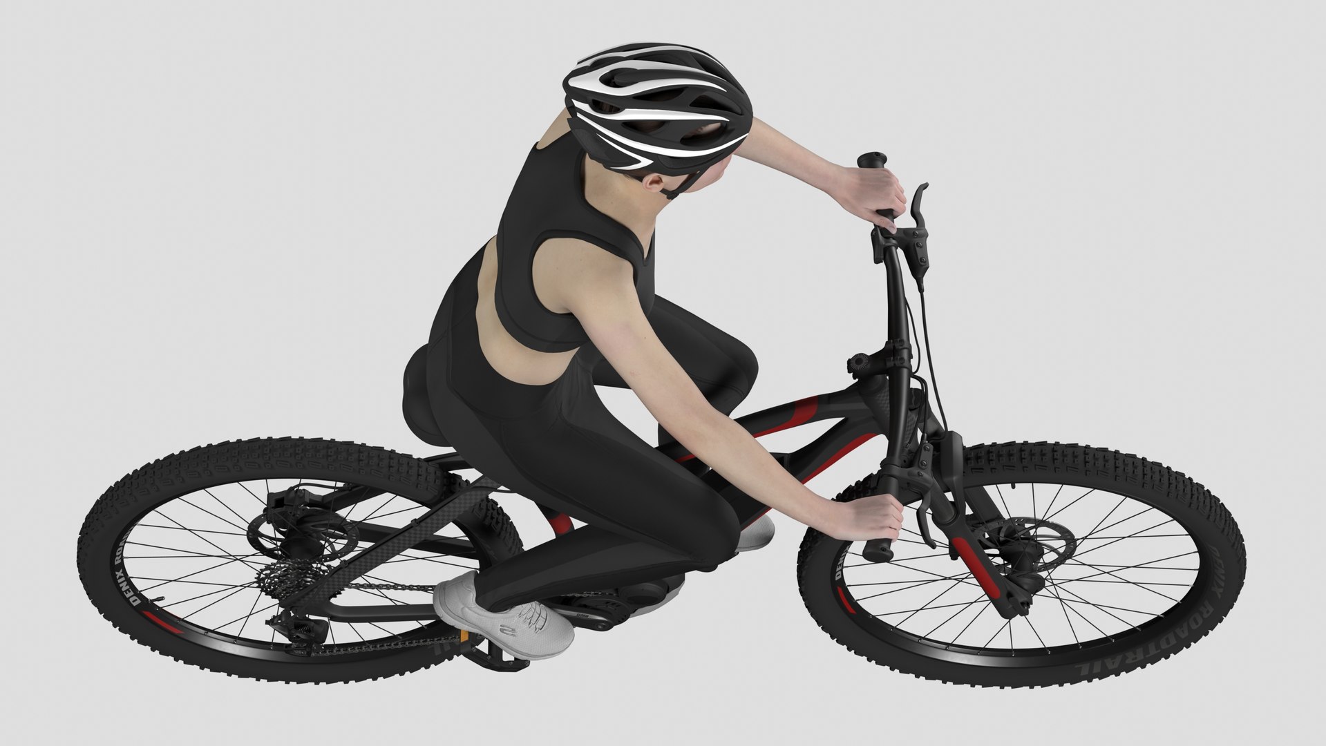 3D Model Female Bicycle Rider - TurboSquid 2052043