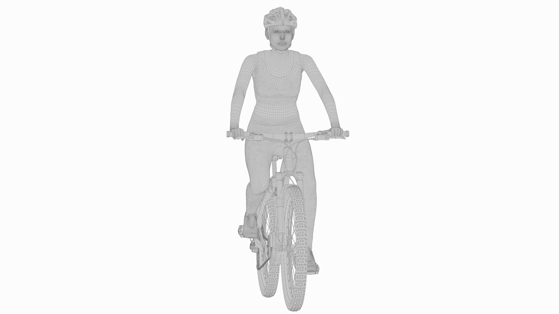 3D Model Female Bicycle Rider - TurboSquid 2052043
