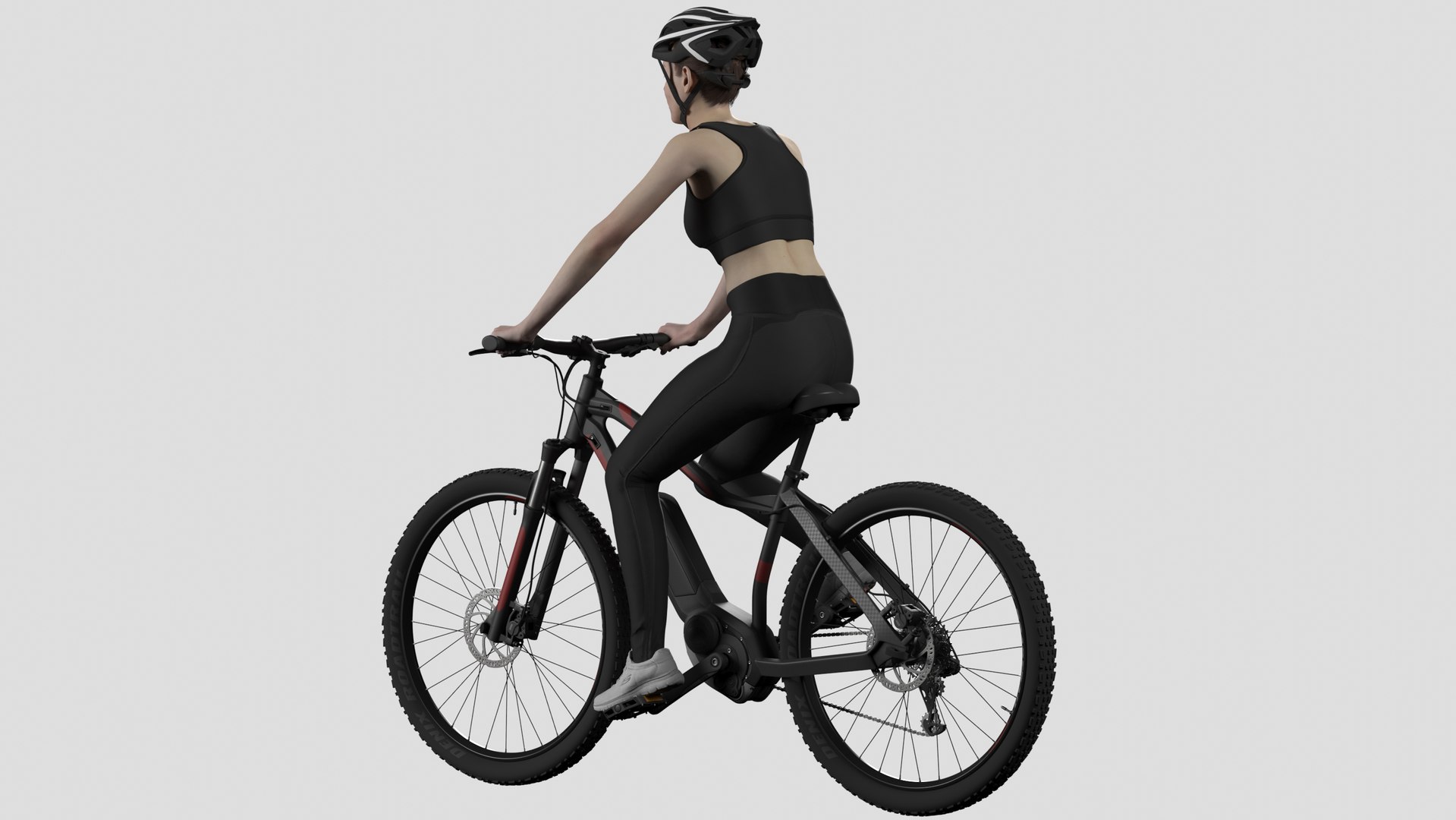3D Model Female Bicycle Rider - TurboSquid 2052043