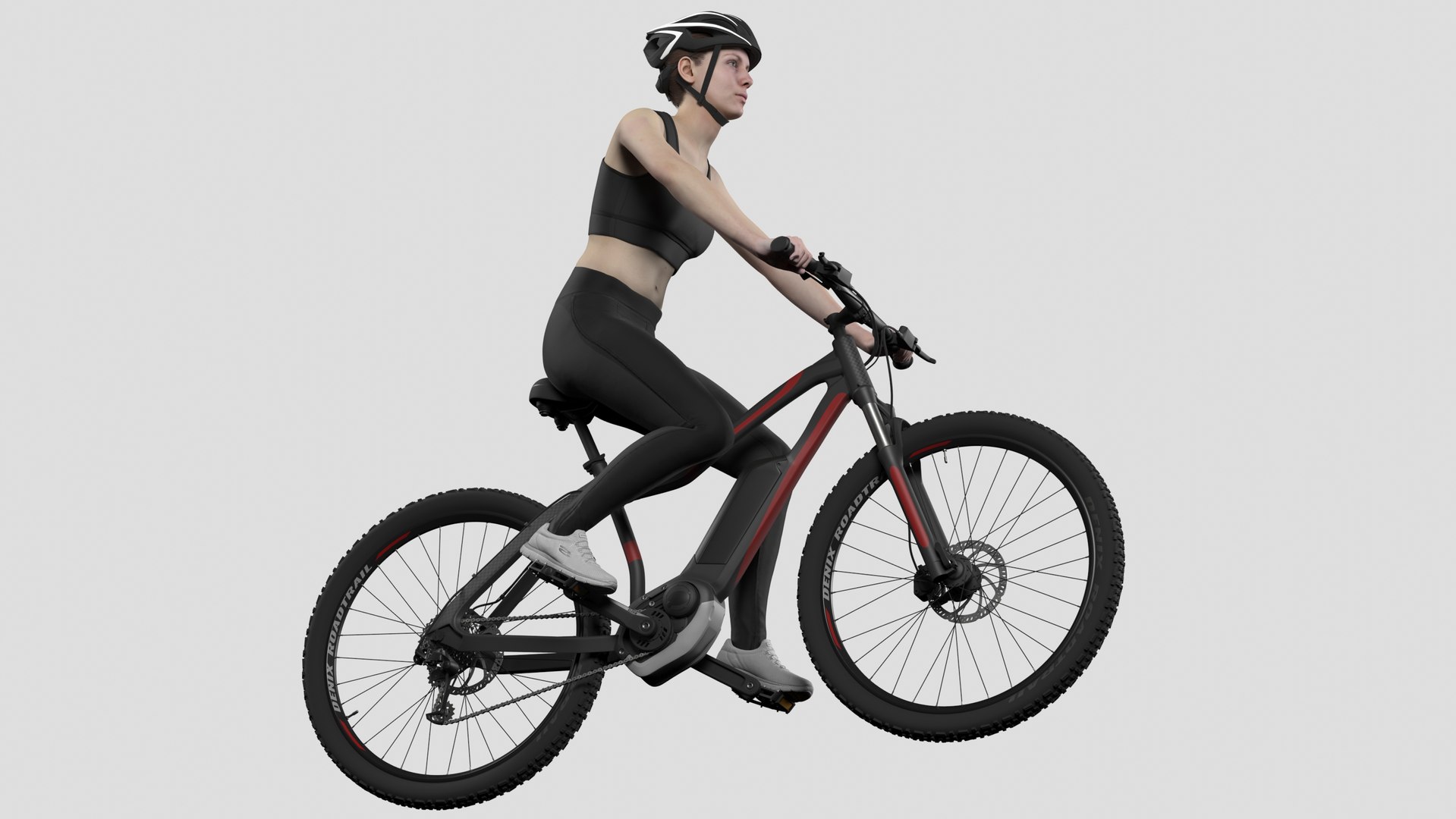 3D Model Female Bicycle Rider - TurboSquid 2052043