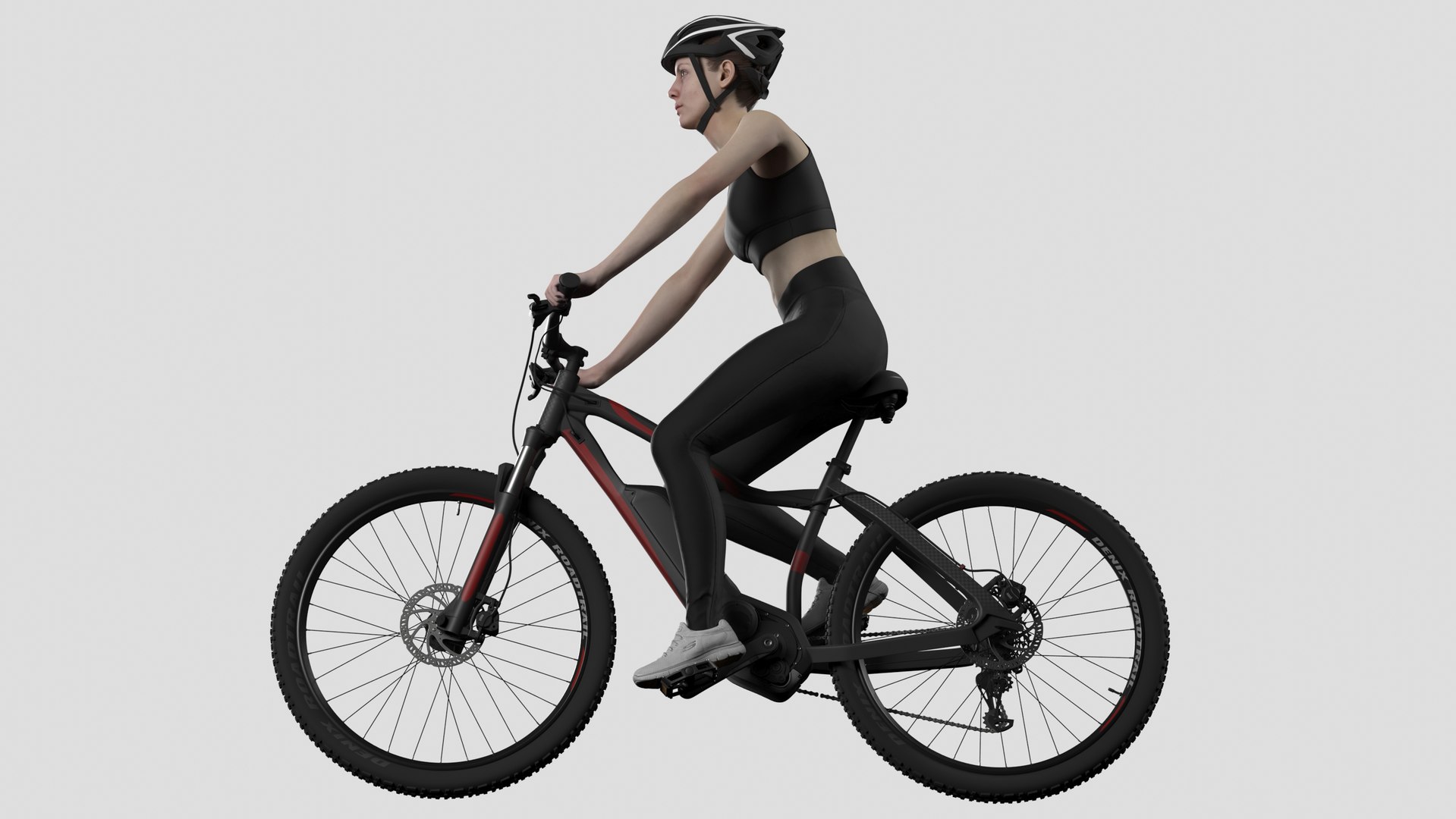 3D Model Female Bicycle Rider - TurboSquid 2052043