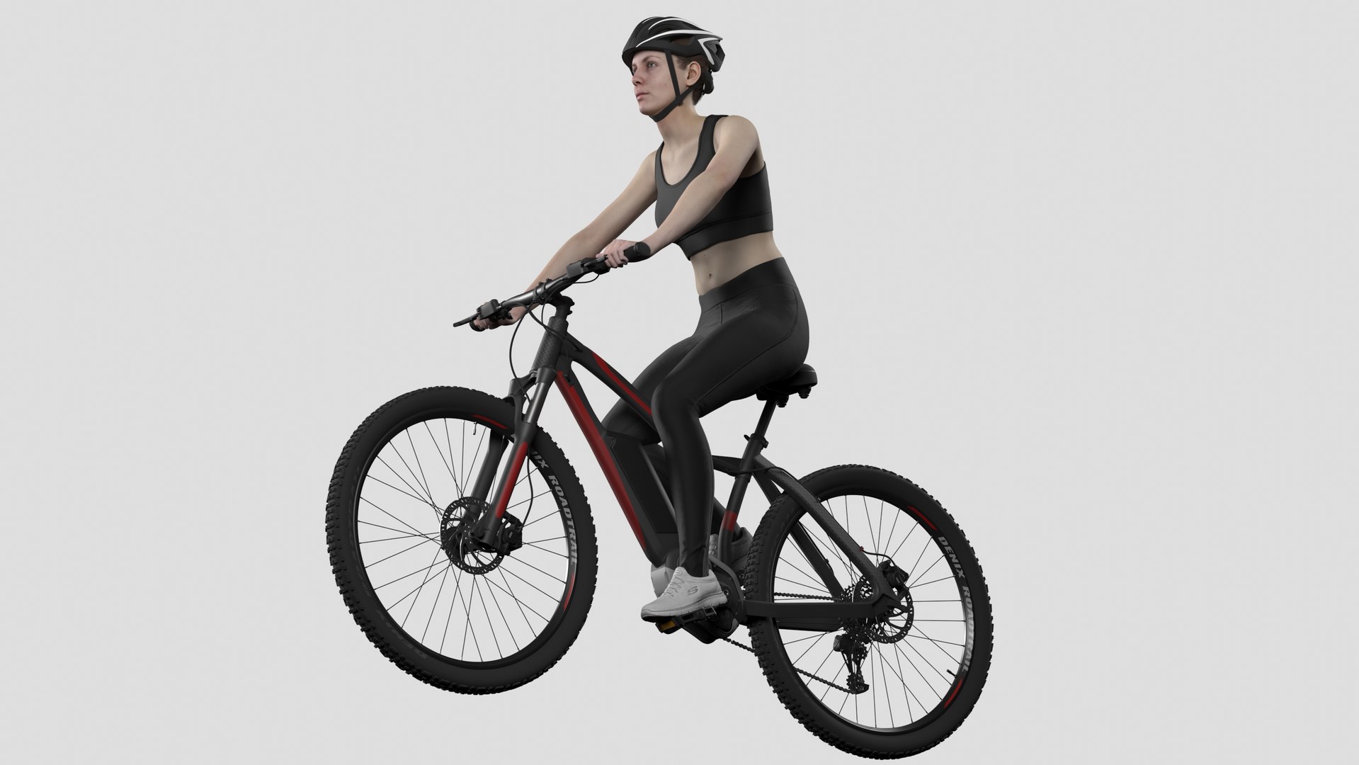 3D Model Female Bicycle Rider - TurboSquid 2052043