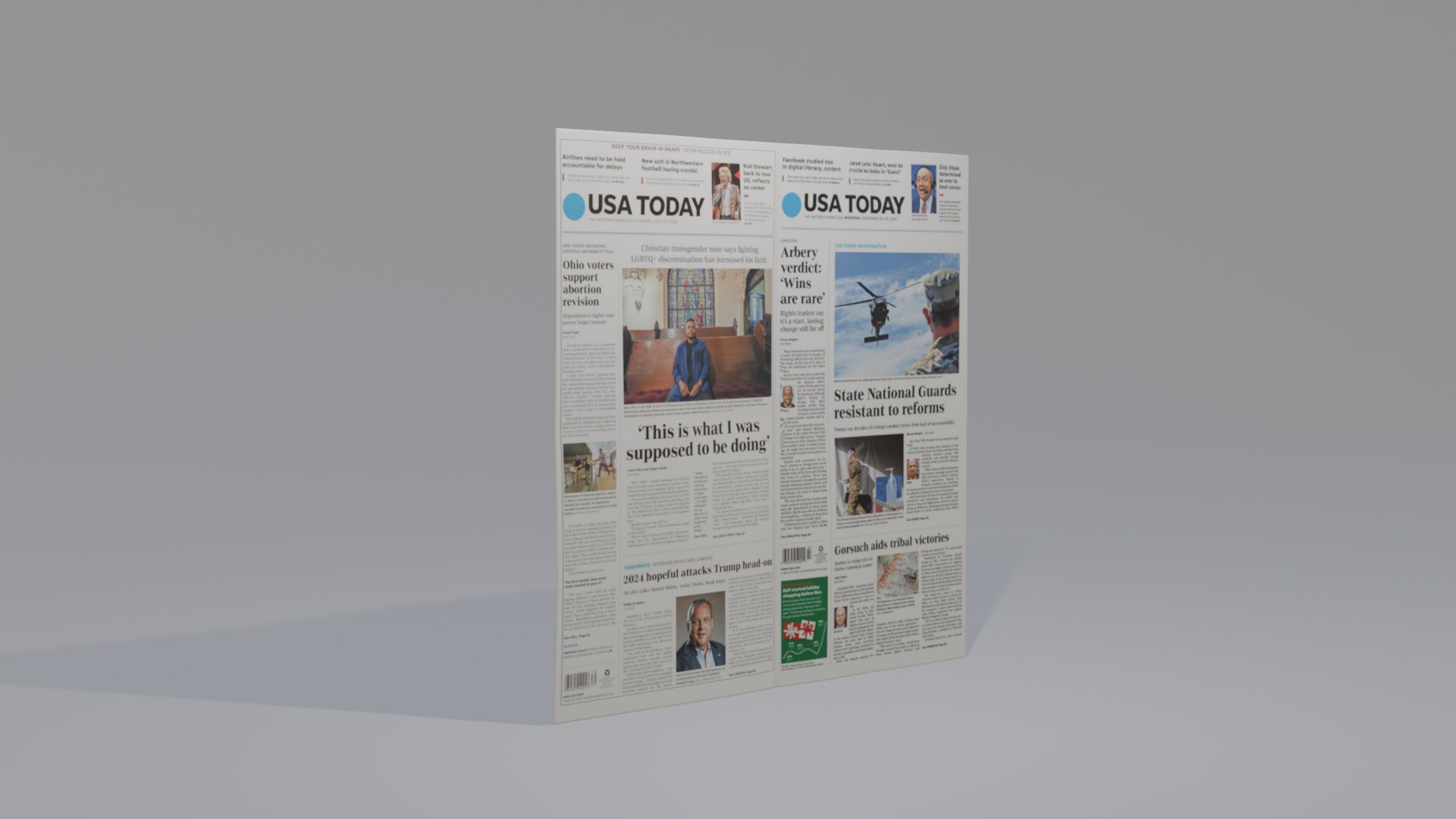 3D Newspaper - TurboSquid 2222456