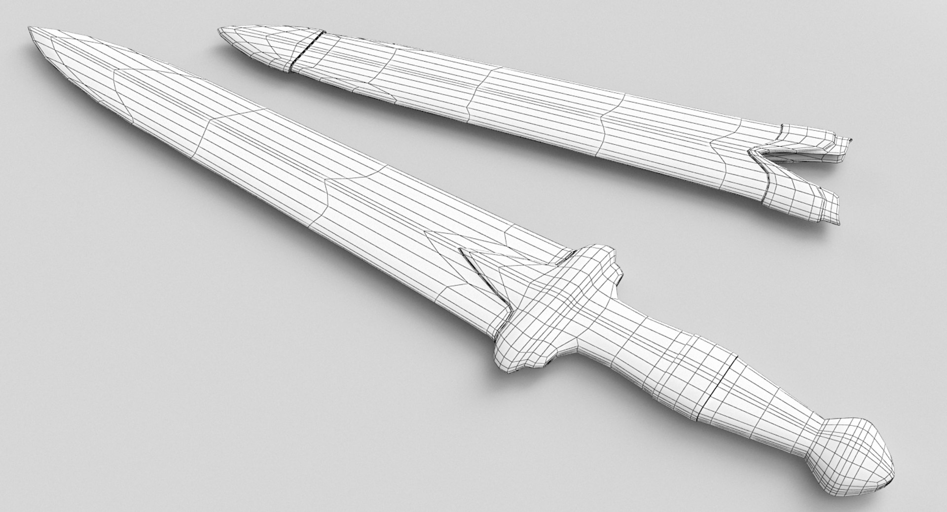 3D Dagger Knife Weapon Model - TurboSquid 1359114
