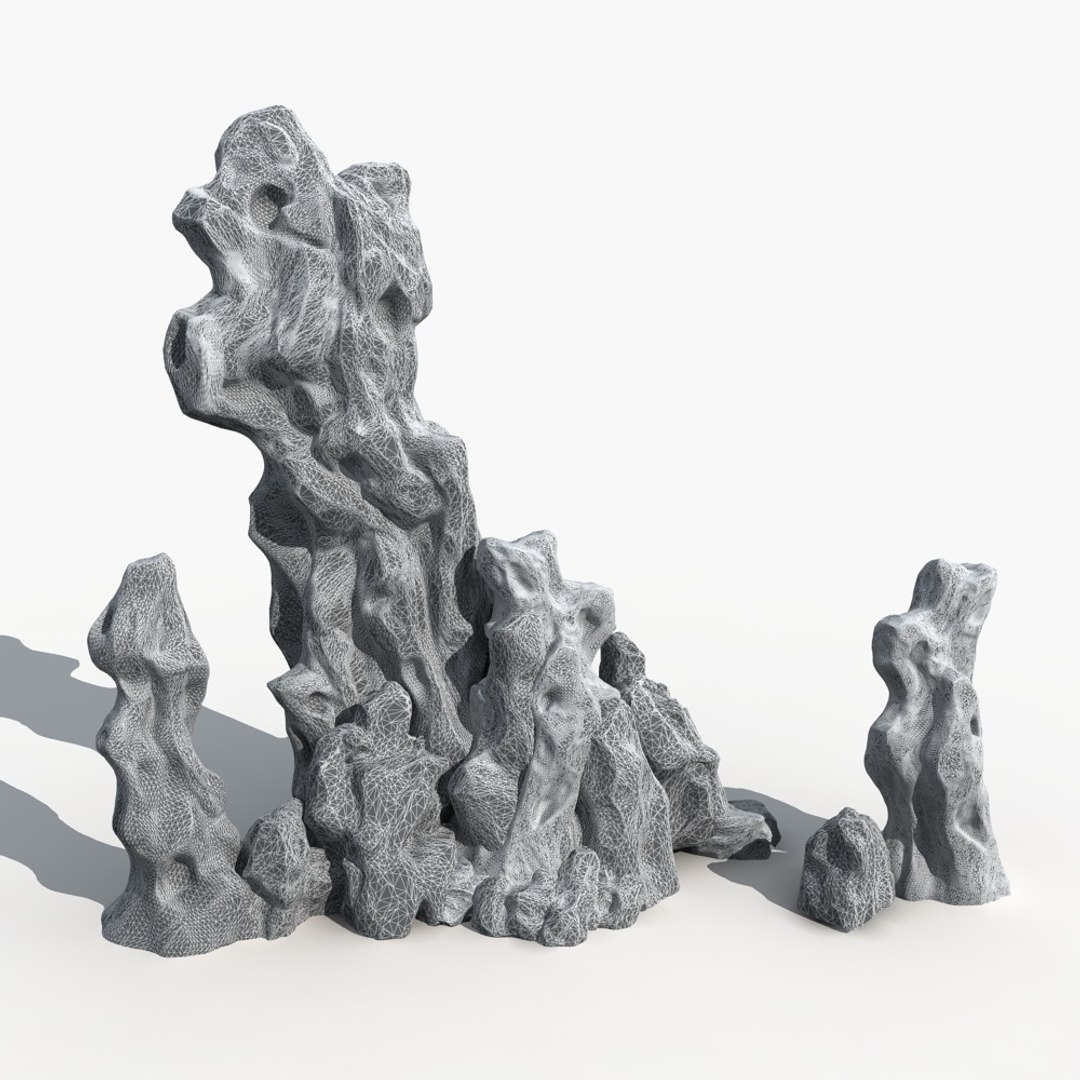 Free Rock Stone Landscape 3d Model