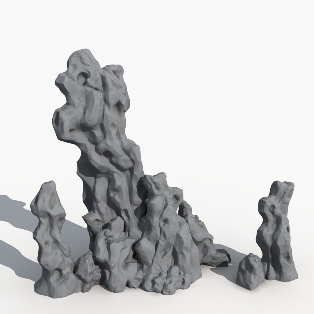 Free Rock Stone Landscape 3d Model