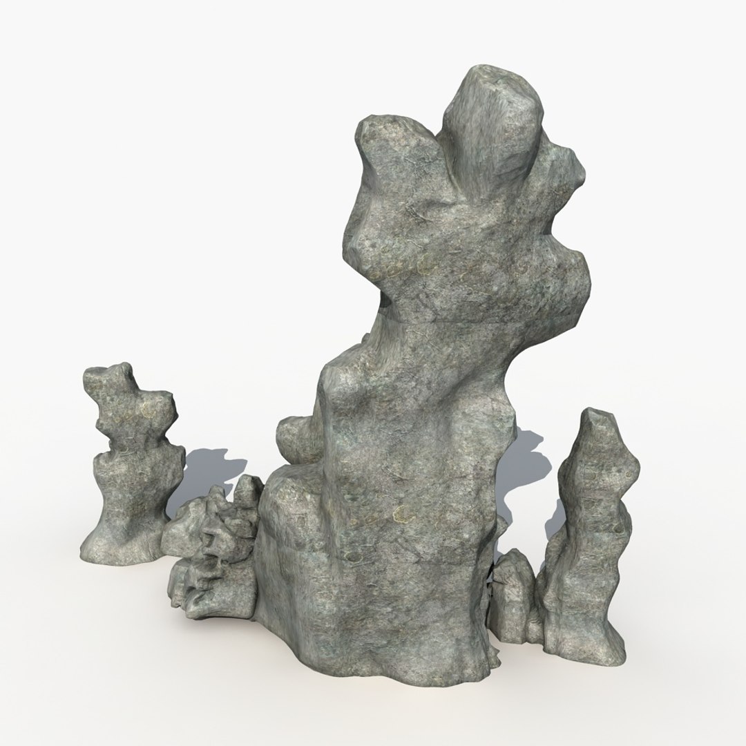 Free Rock Stone Landscape 3d Model