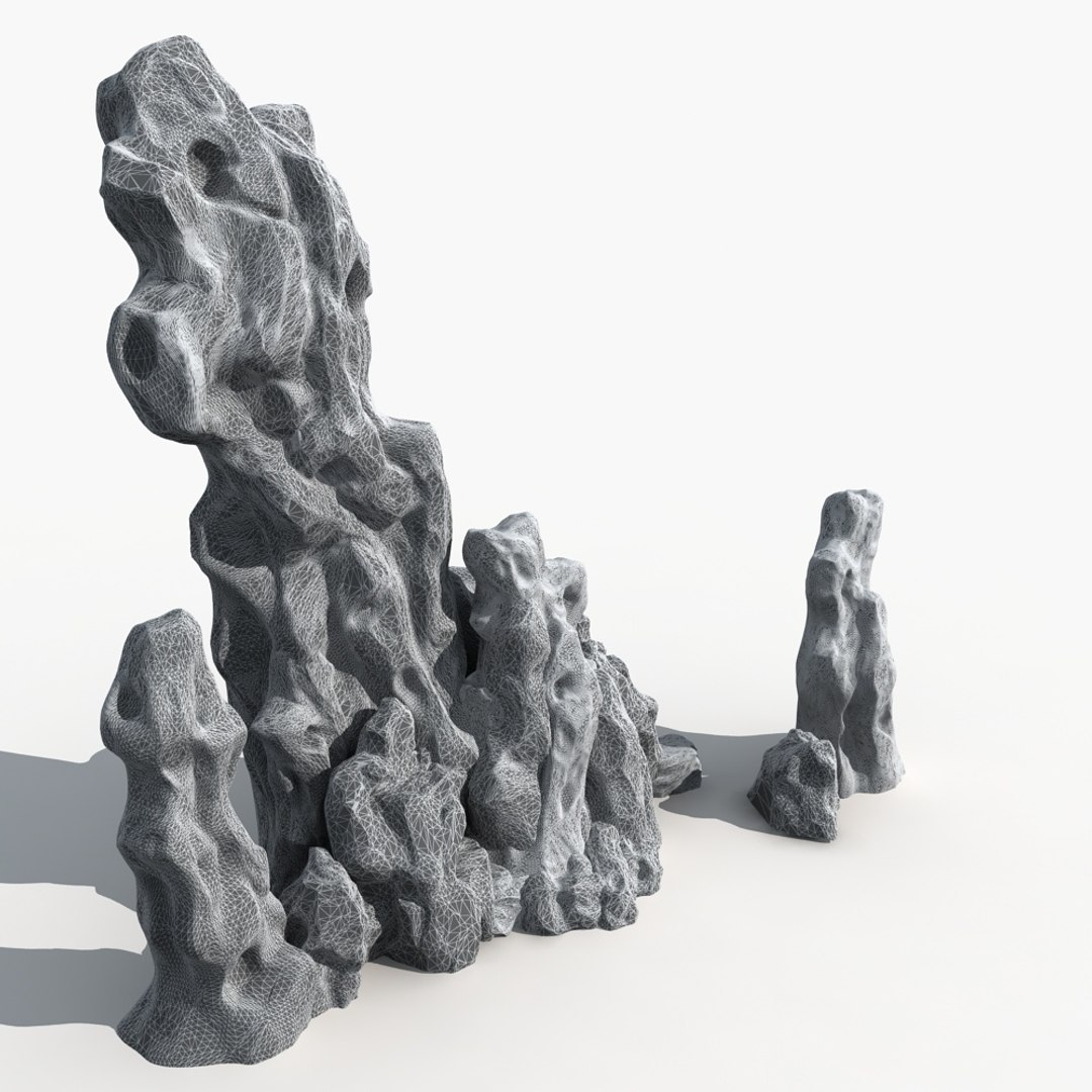 Free Rock Stone Landscape 3d Model