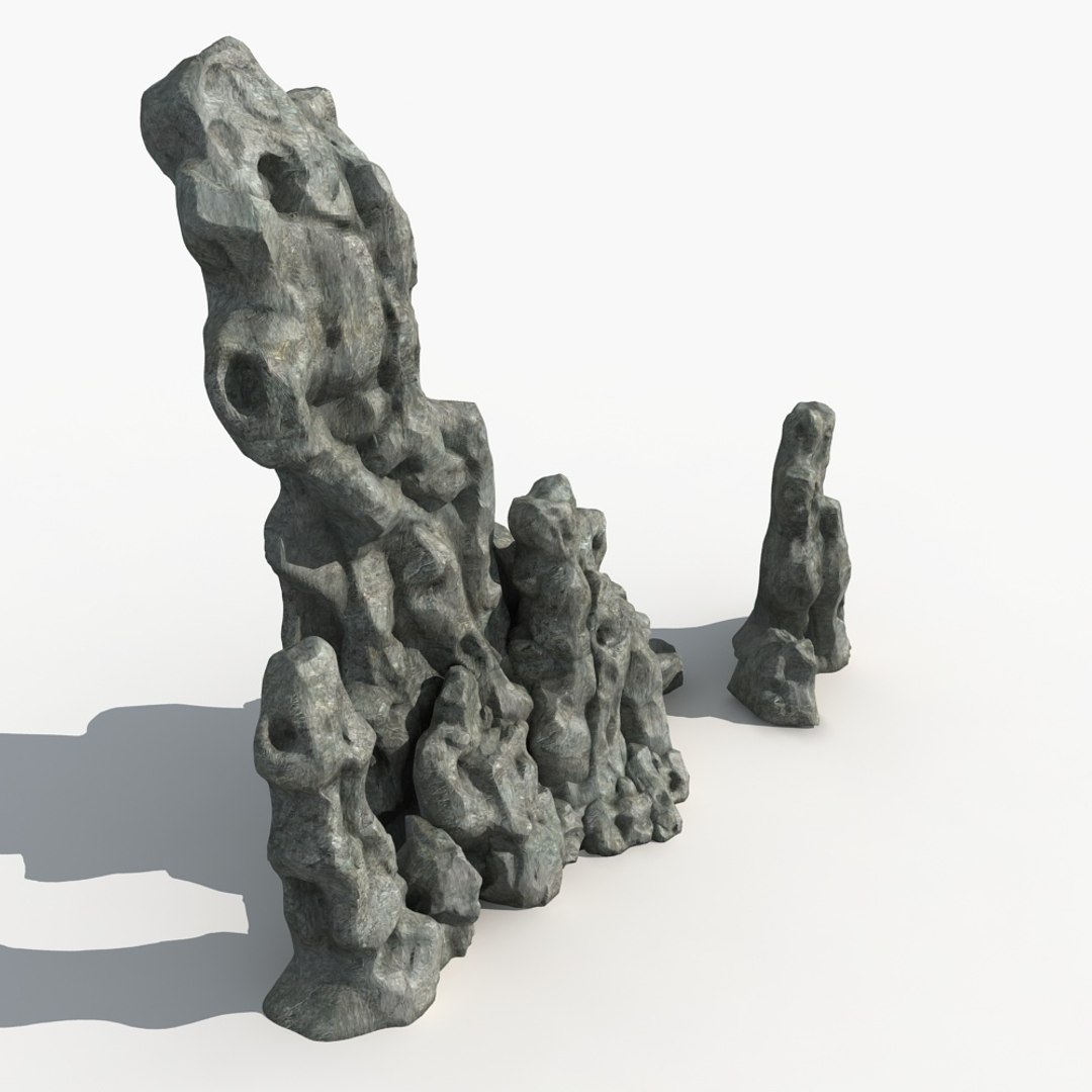 Free Rock Stone Landscape 3d Model