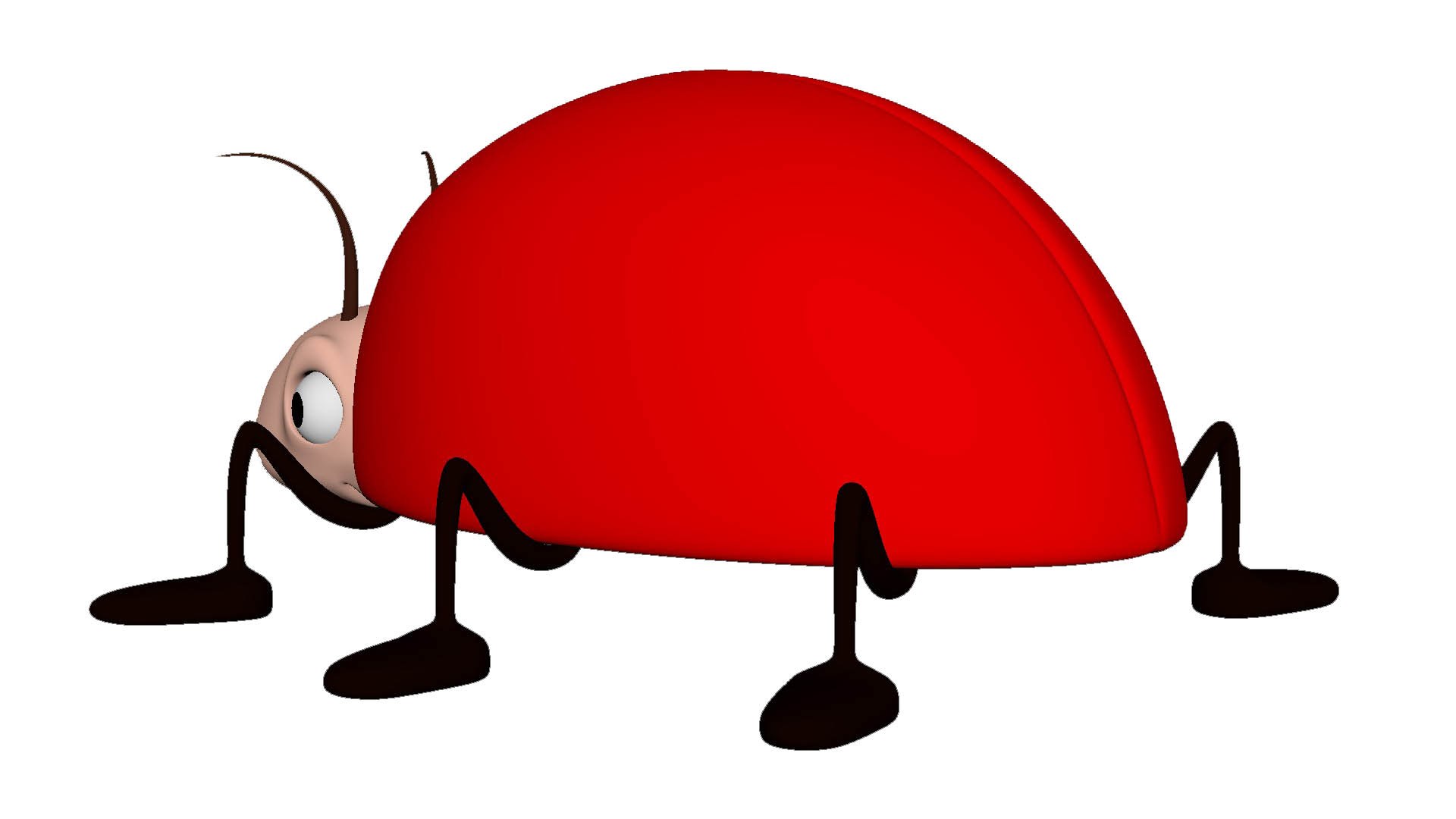 3D LADYBAG CARTOON - TurboSquid 1837380