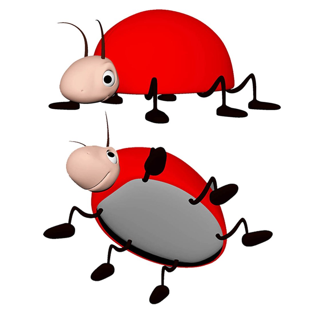 3D LADYBAG CARTOON - TurboSquid 1837380